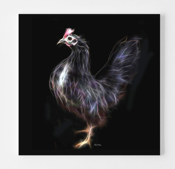 Black Serama Hen – The Heidaway Art Gallery
